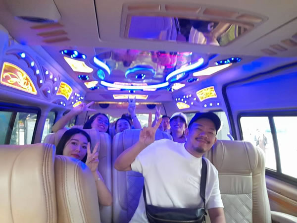 Providing VIP van services with 8-10 seats, pick-up and drop-off ...